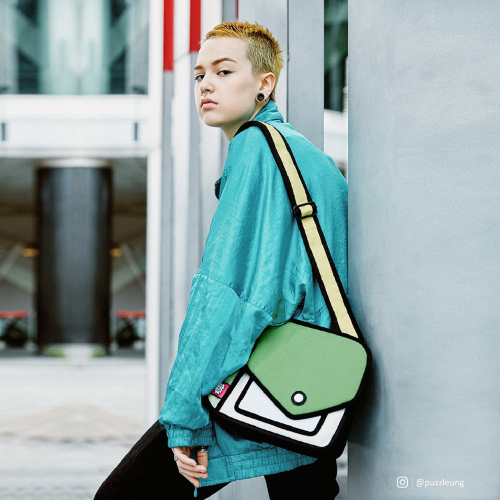 Buy JumpFromPaper Giggle Shoulder Bag (Fluorescent Green) in Qatar ...
