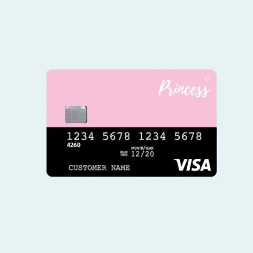 Buy Boojee ATM Card Sticker - Princess (Half) in Qatar - Phonebooth.Qa