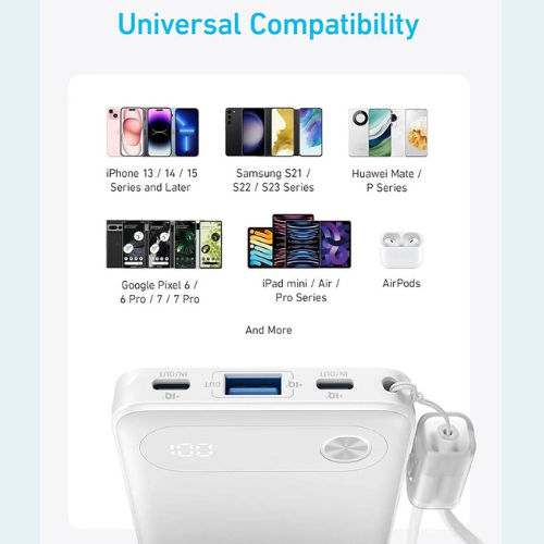 Buy Anker PowerCore 10000mAh, 22.5W, PD Power Bank in Qatar - Phonebooth.Qa