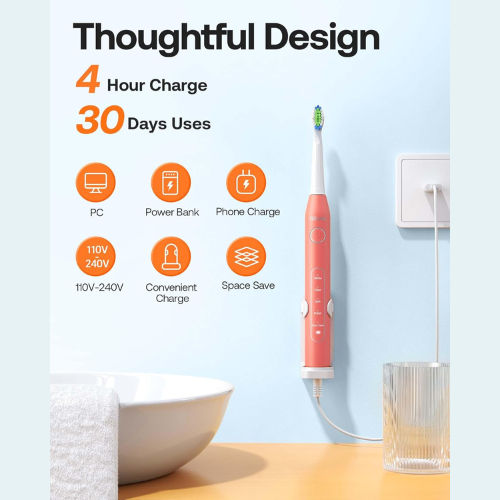 Buy Bitvae D2 Ultrasonic Electric Toothbrush - Pink in Qatar ...