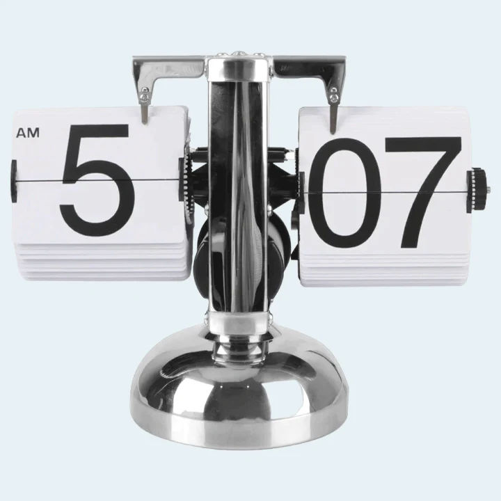 Buy Retro Flip Clock Unique and Retro Design (White) in Qatar ...